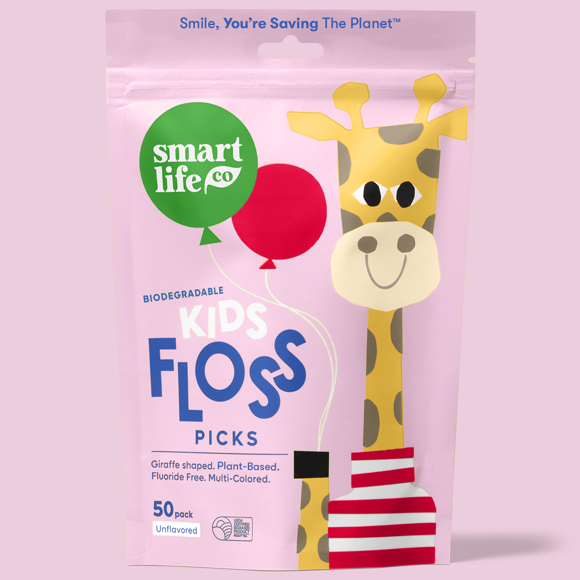 Biodegradable Kids Flossers | Unflavored | PFA Free – The Living Well